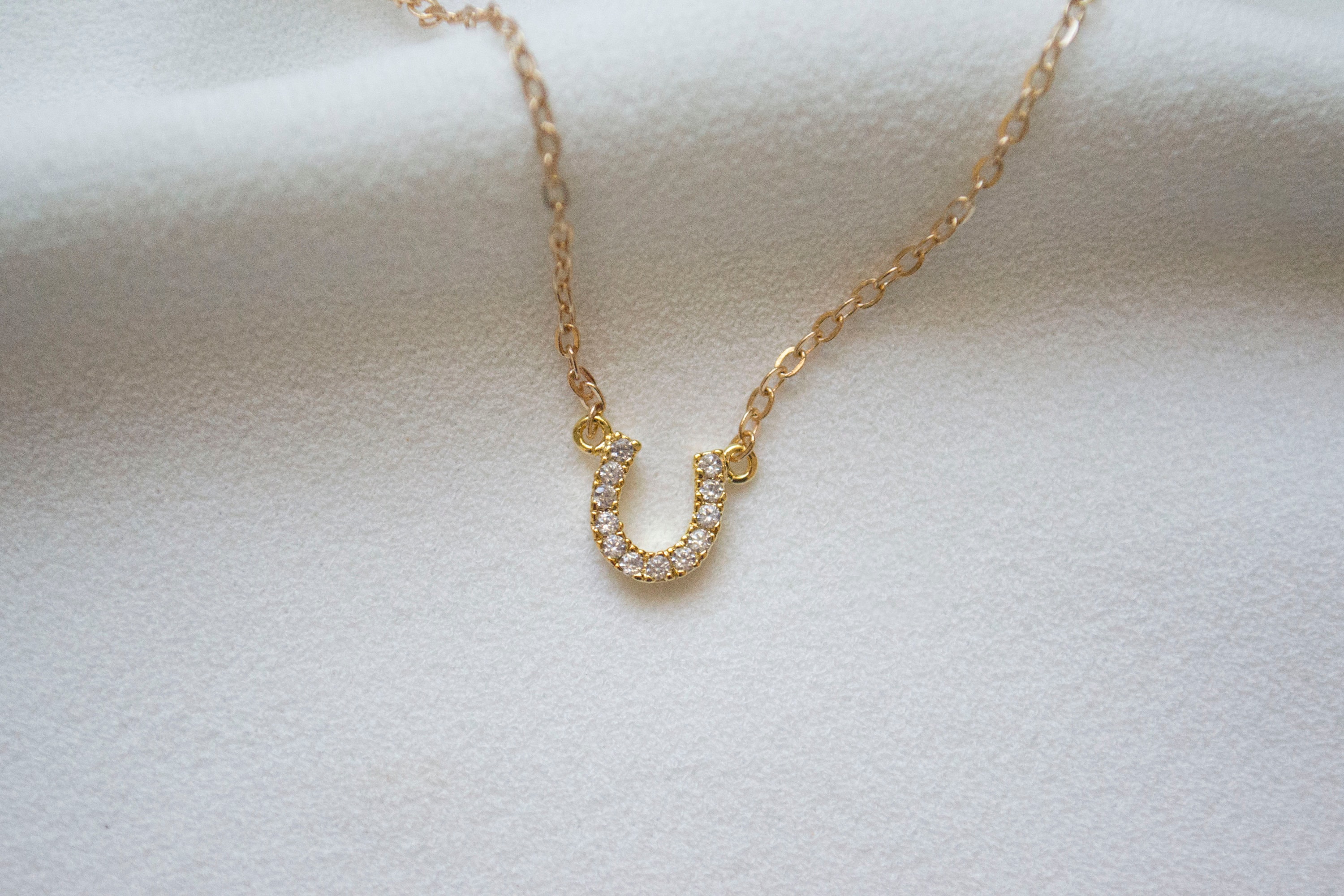 Horseshoe Necklace / Gold Horseshoe Necklace / 14k Gold Filled | Etsy