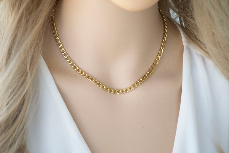 Gold Link Chain Necklace / Chain Necklace / Thick Chain - Etsy