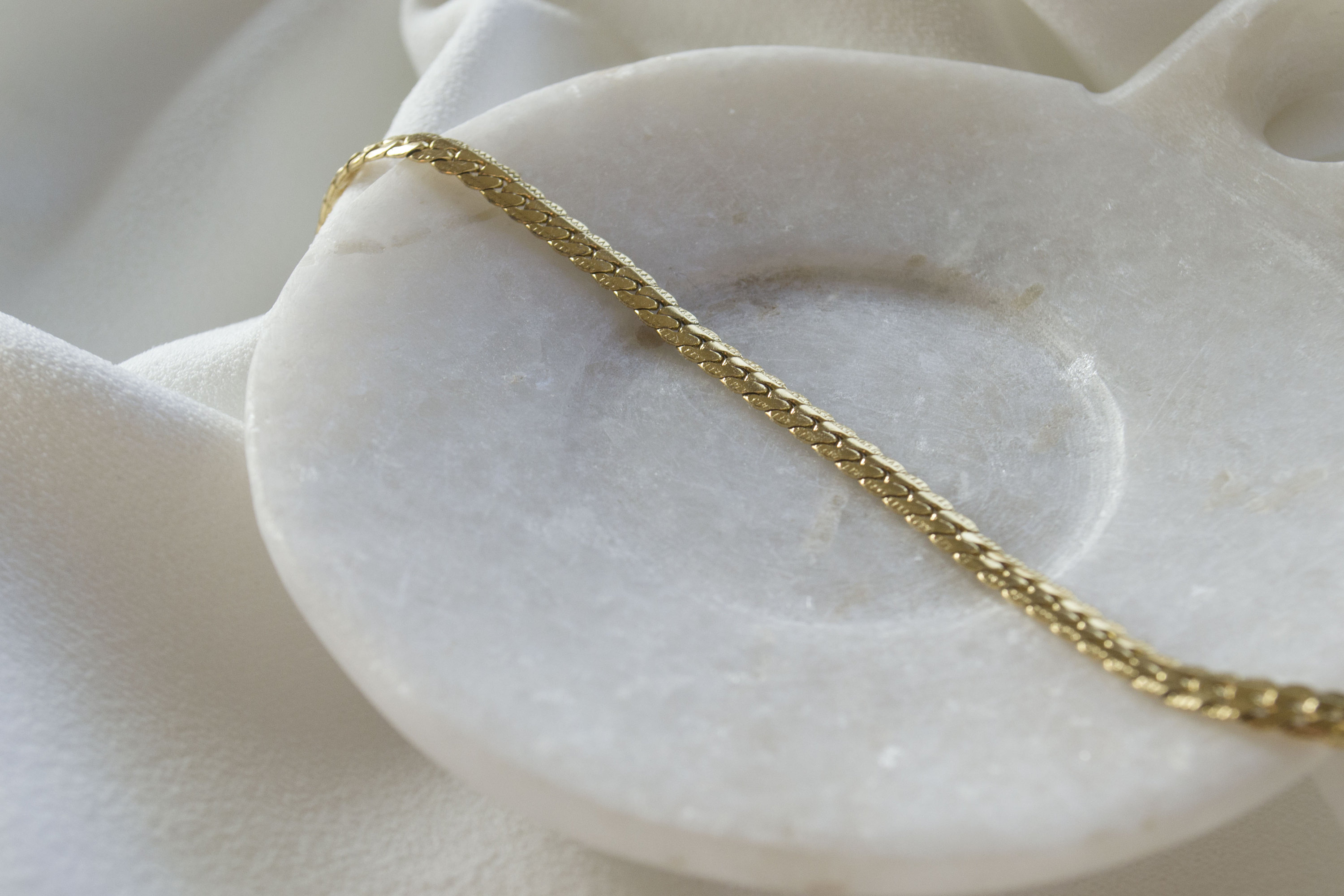 Snake Chain Bracelet / Gold Snake Bracelet / Link Chain | Etsy