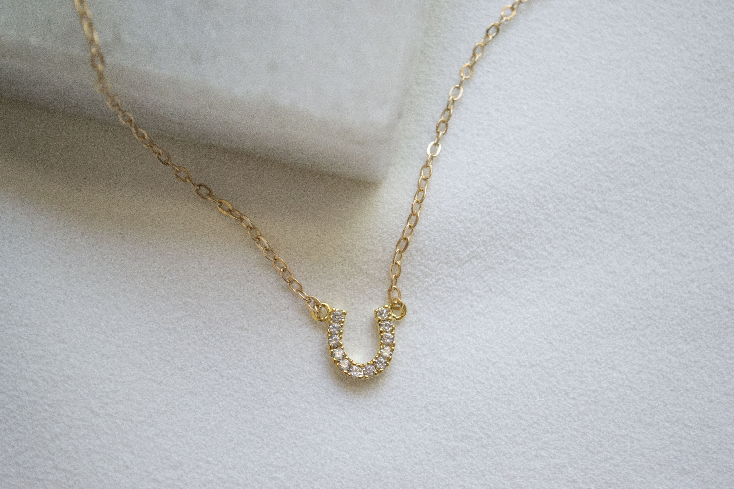 Horseshoe Necklace / Gold Horseshoe Necklace / 14k Gold Filled | Etsy