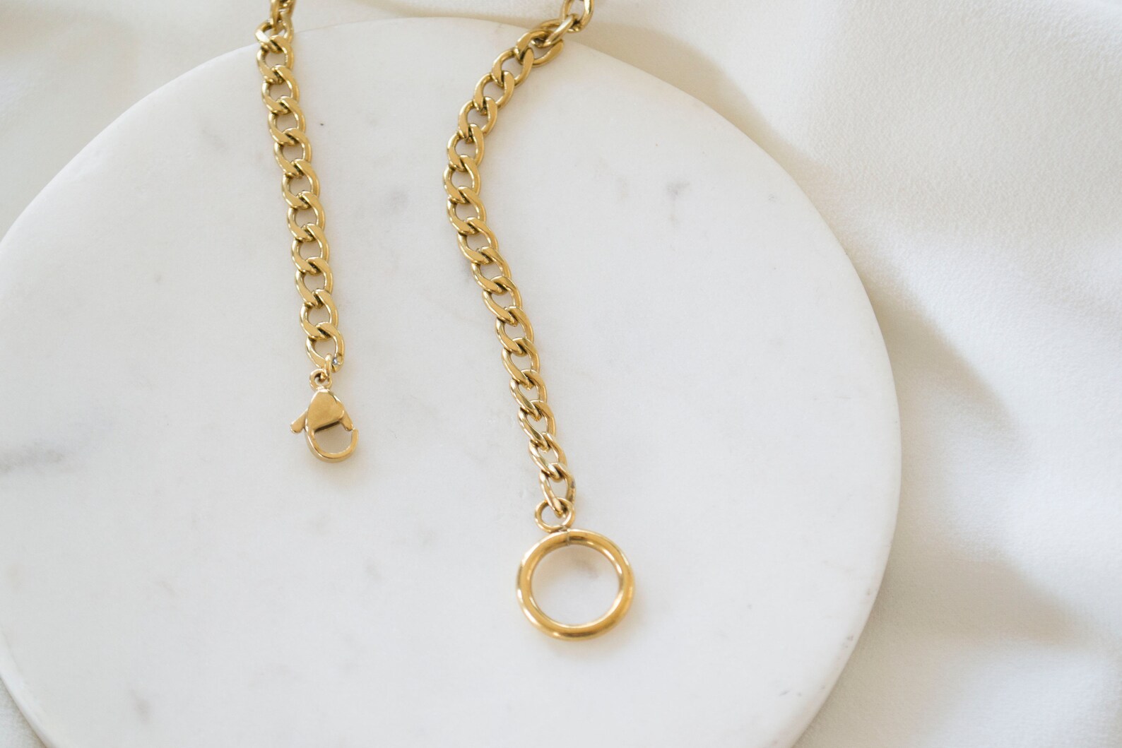 Toggle and Clasp Necklace / Thick Chain Choker / Thick Chain - Etsy