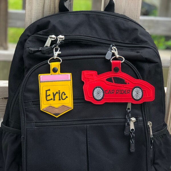 Car Name Tag School - Etsy