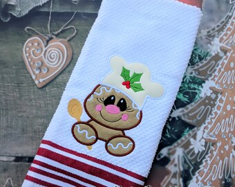 Gingerbread towel | Etsy
