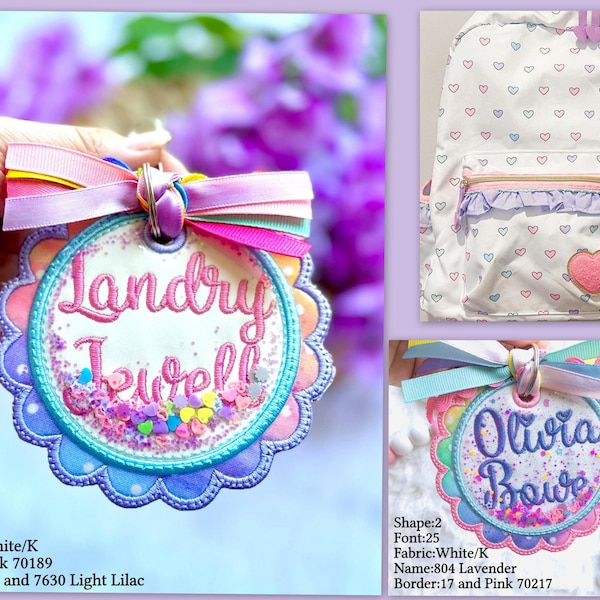 Embroidered Name Tag (Just for you!) - Etsy