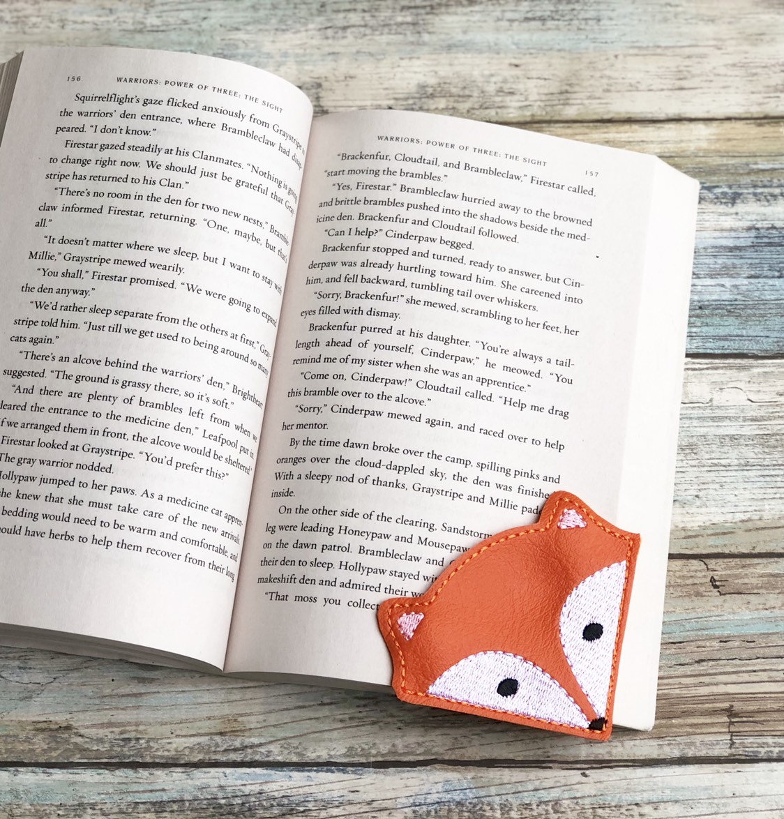 Embroidered Bookmark Back to Schoolfox Corner Bookmark - Etsy