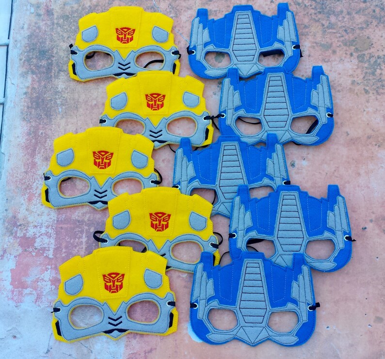 Halloween Mask Birthday Party Mask Transformers Felt Mask - Etsy