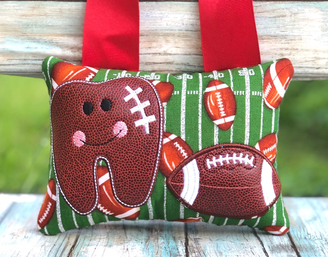 Nr.21 Football Tooth Fairy Pillow,sports Personalized Tooth Pillow ...