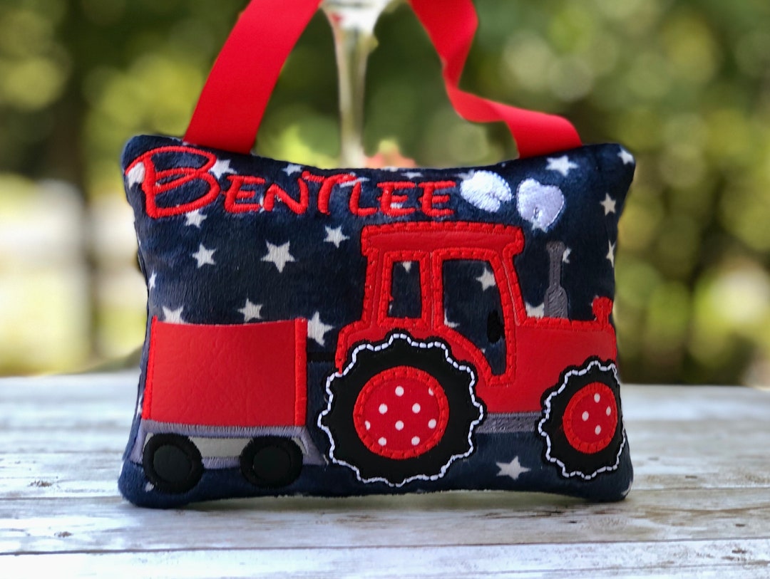 352 Tractor Tooth Fairy Pillow, Embroidered Pillow, Tooth Pillow Boys ...