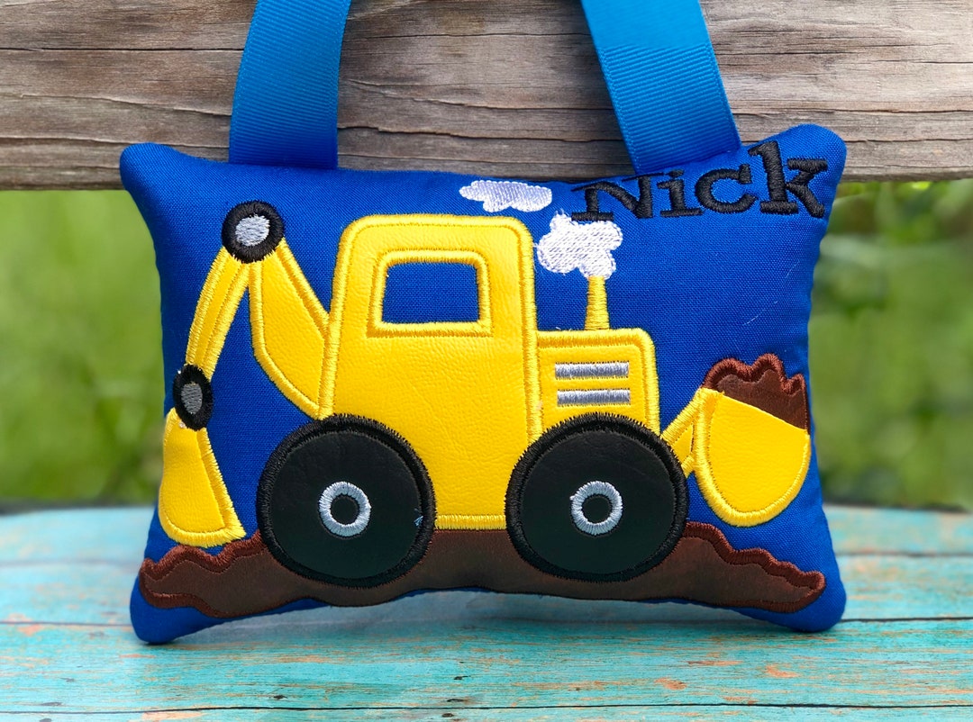 Nr.423 Tooth Fairy Pillow, Digger Truck,construction Truck, Bulldozer ...