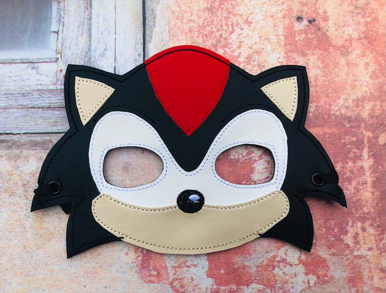 Blue Hedgehog Mask Embroidered Mask Halloween Mask Birthday - Etsy