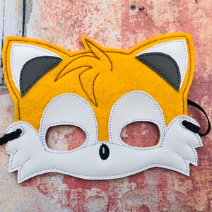 Blue Hedgehog Mask, Embroidered Mask, Halloween Mask, Birthday Pary ...