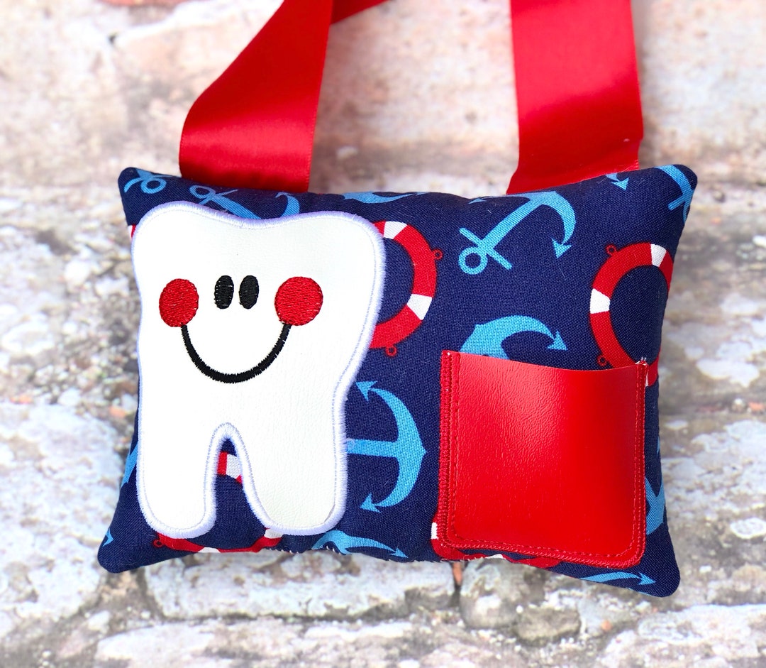NR.263 Tooth Fairy Pillow | Embroidered Birthday Gift | Personalized ...