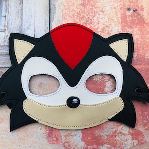 Blue Hedgehog Mask, Embroidered Mask, Halloween Mask, Birthday Pary ...