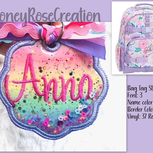 Backpack Name Tag - Etsy