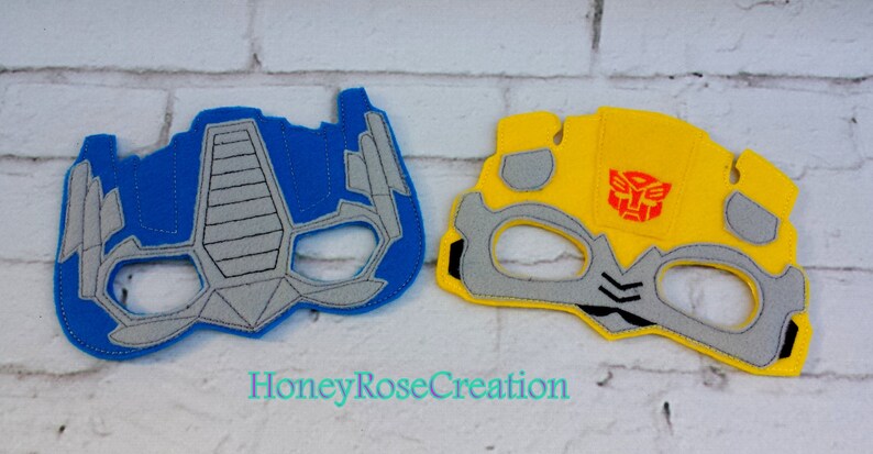 Halloween Mask Birthday Party Mask Transformers Felt Mask - Etsy