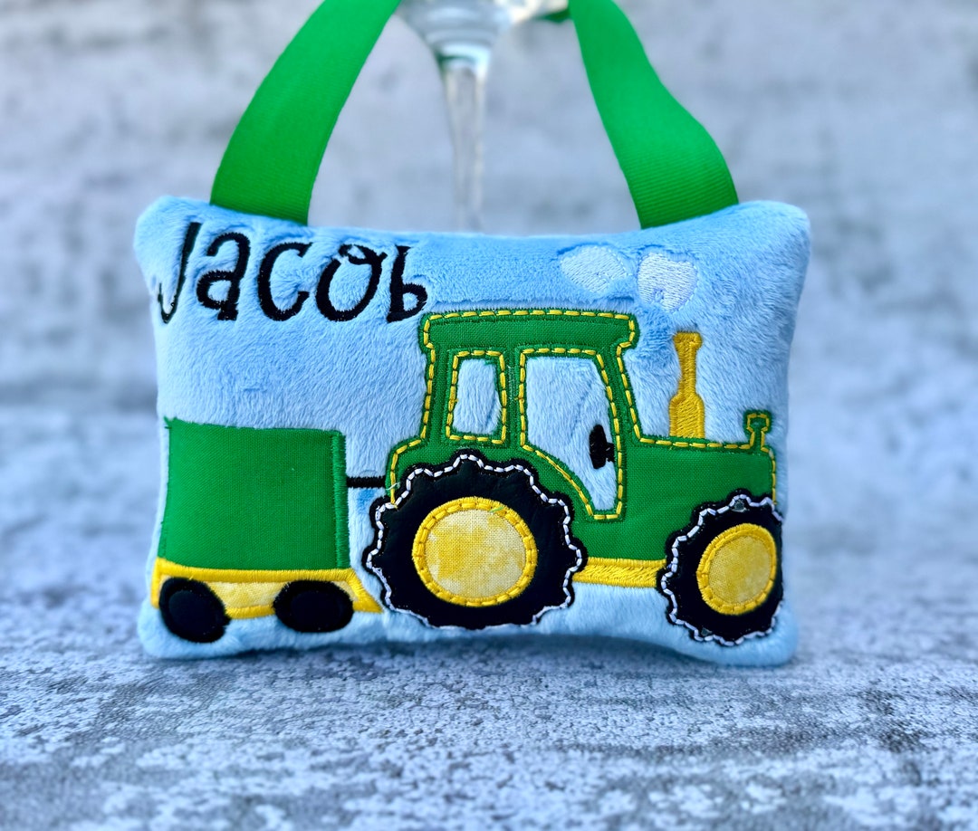 352 Tractor Tooth Fairy Pillow, Embroidered Pillow, Tooth Pillow Boys ...