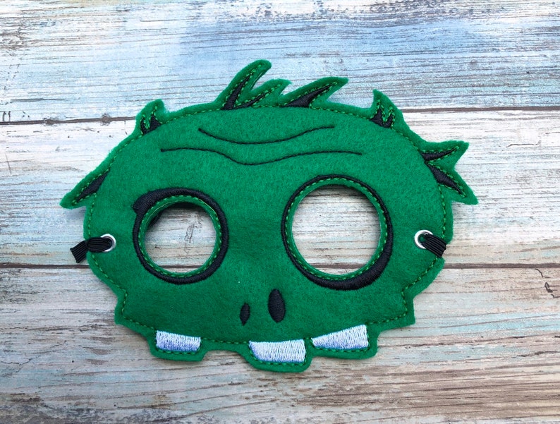 Flower and Zombie Kids Mask Halloween Mask Dress - Etsy