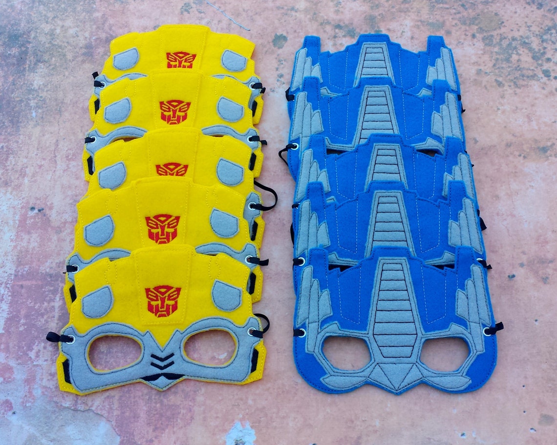 Halloween Mask Birthday Party Mask Transformers Felt Mask - Etsy
