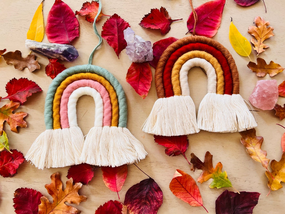Boho Rainbow Decor, Macrame Rainbow Wall Hanging, Rainbow Wall Hanging ...