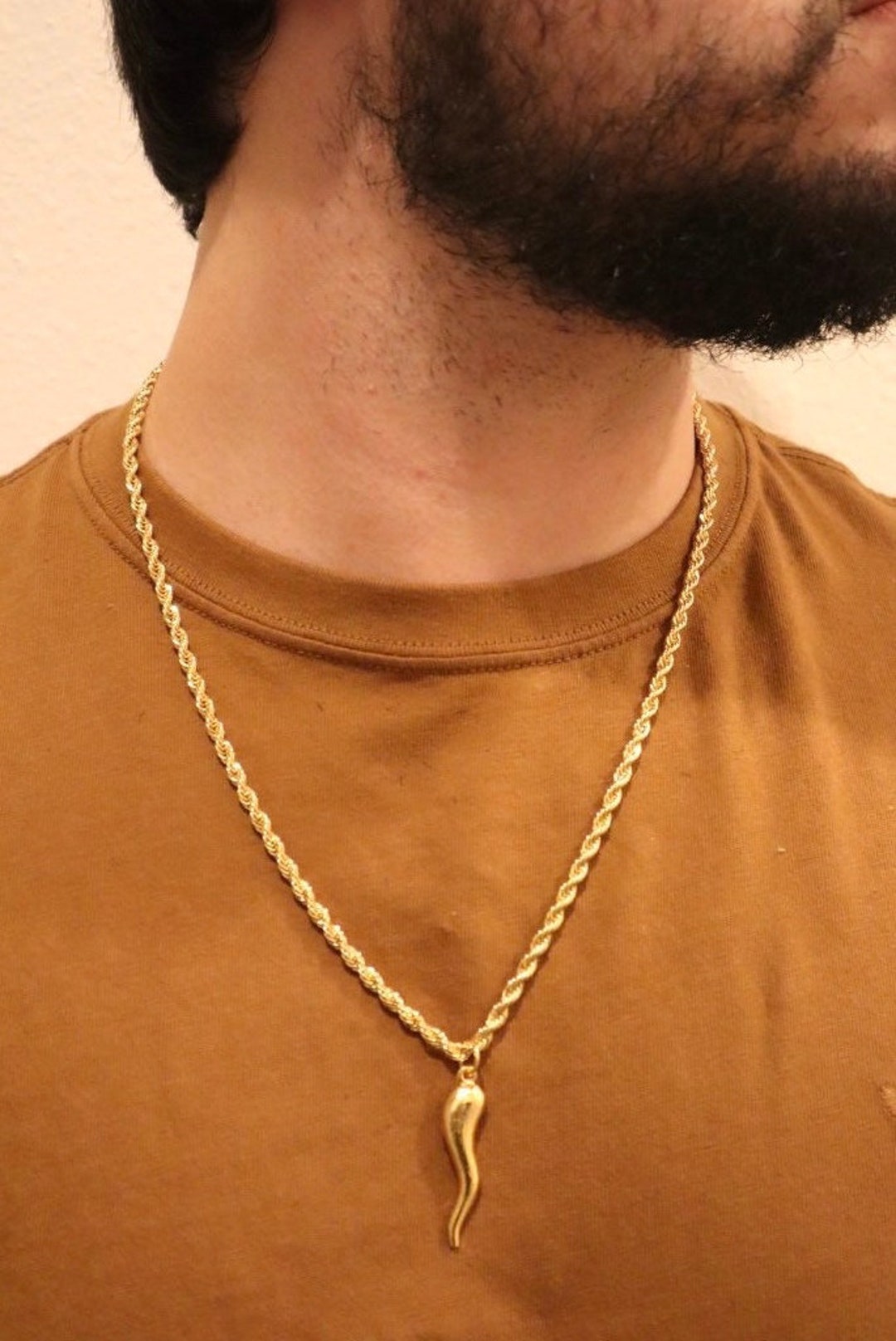 Collar de cuerno italiano Cornicello italiano amuleto - Etsy España
