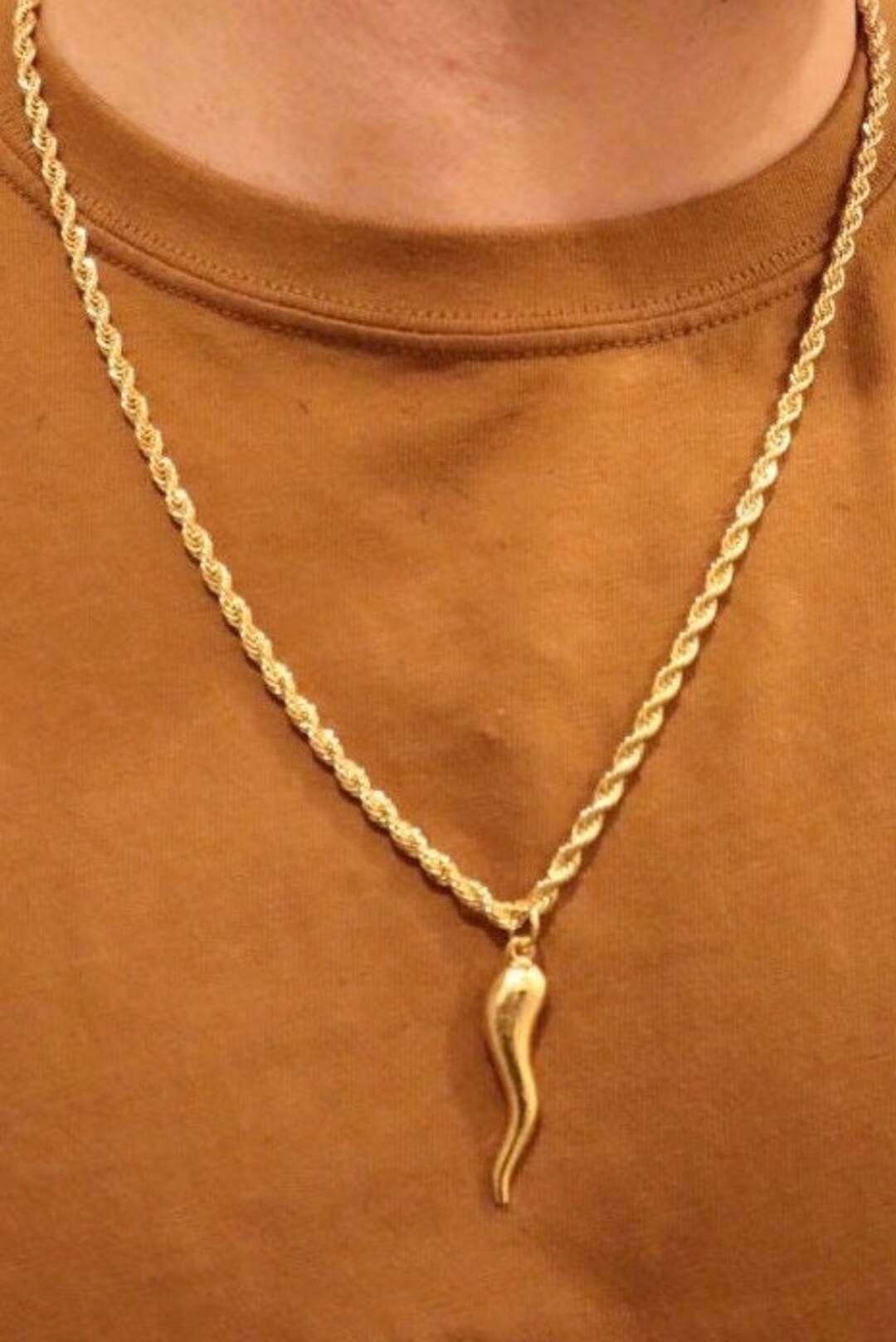 Italian Horn Necklace Italian Cornicello Italian Amulet - Etsy