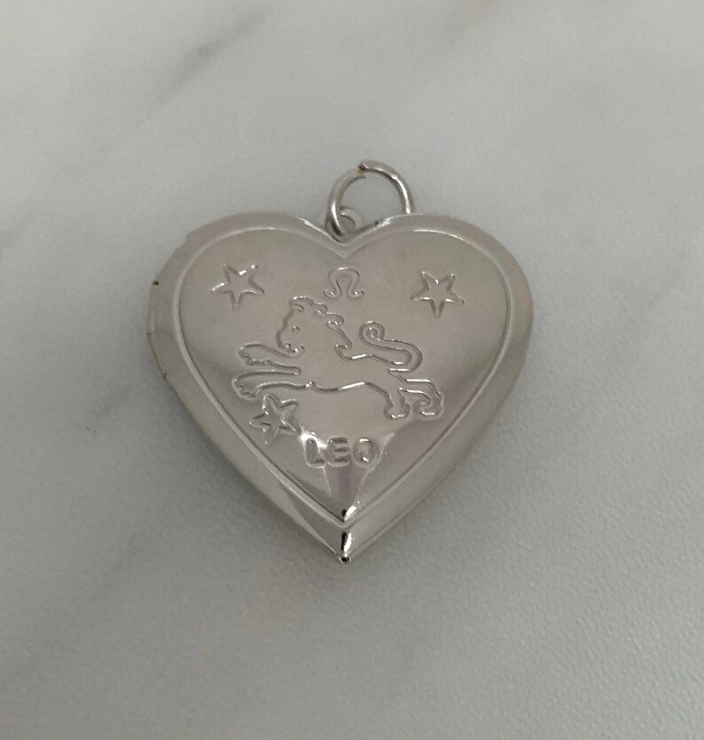 Zodiac Locket Pendant Zodiac Necklace 1 1/8 X 1 1/8 Silver - Etsy