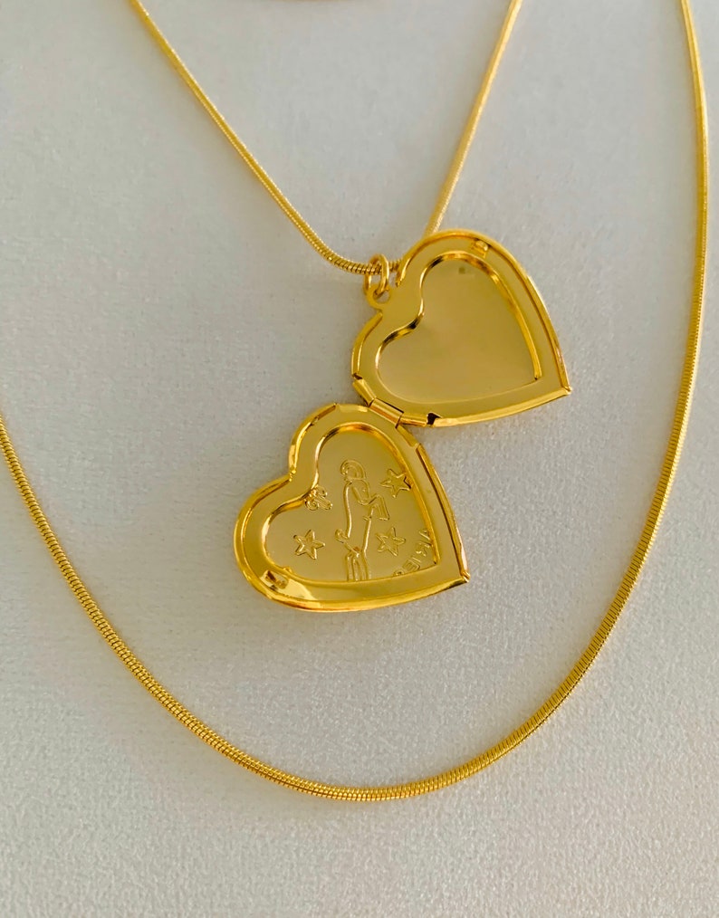 Zodiac Locket Pendant, Zodiac Necklace, 1 1/8 X 1 1/8” Gold Plated ...