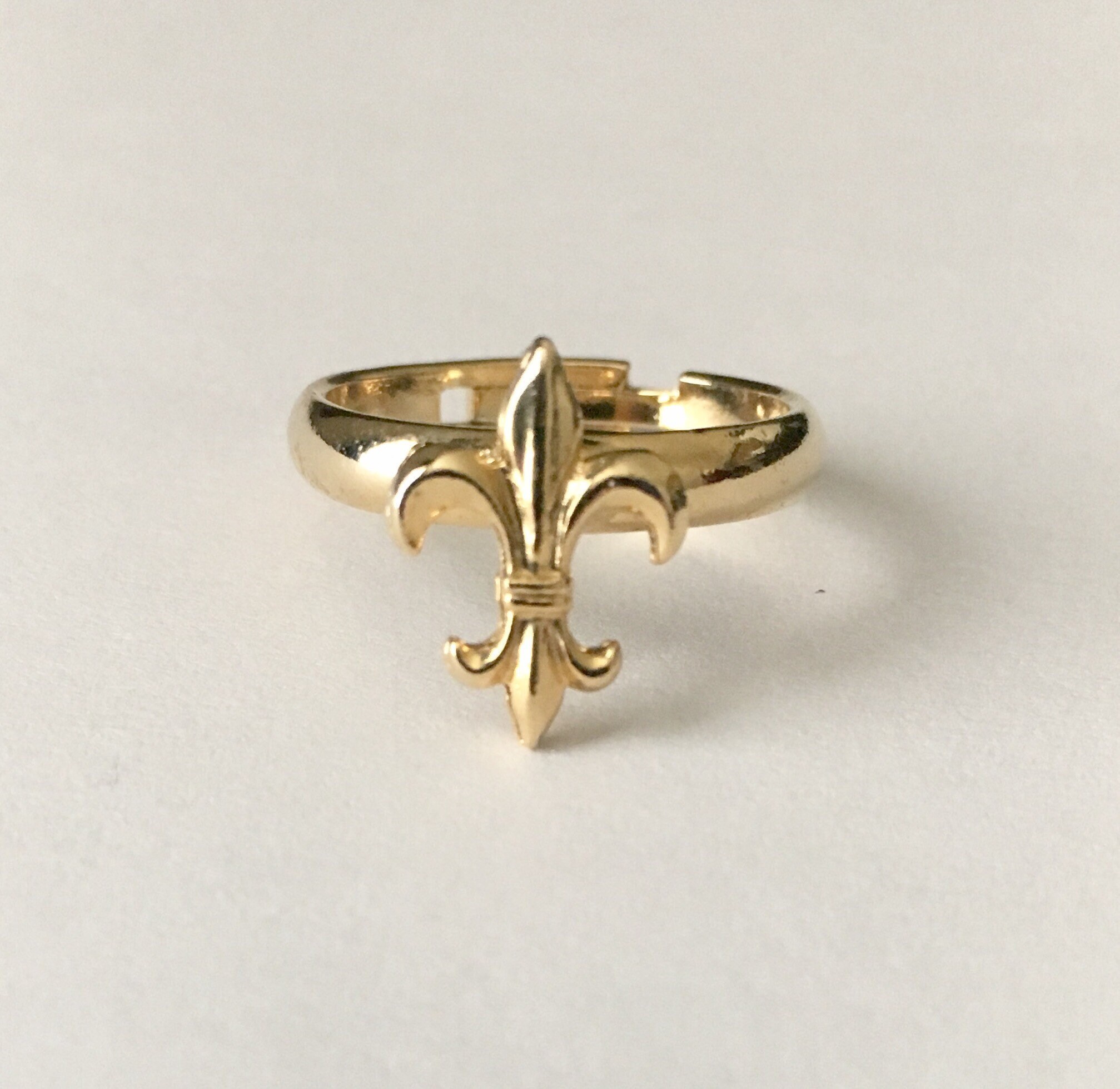 Fleur De Lis Ring Fleur De Lys Ring Lily Flower Ring | Etsy