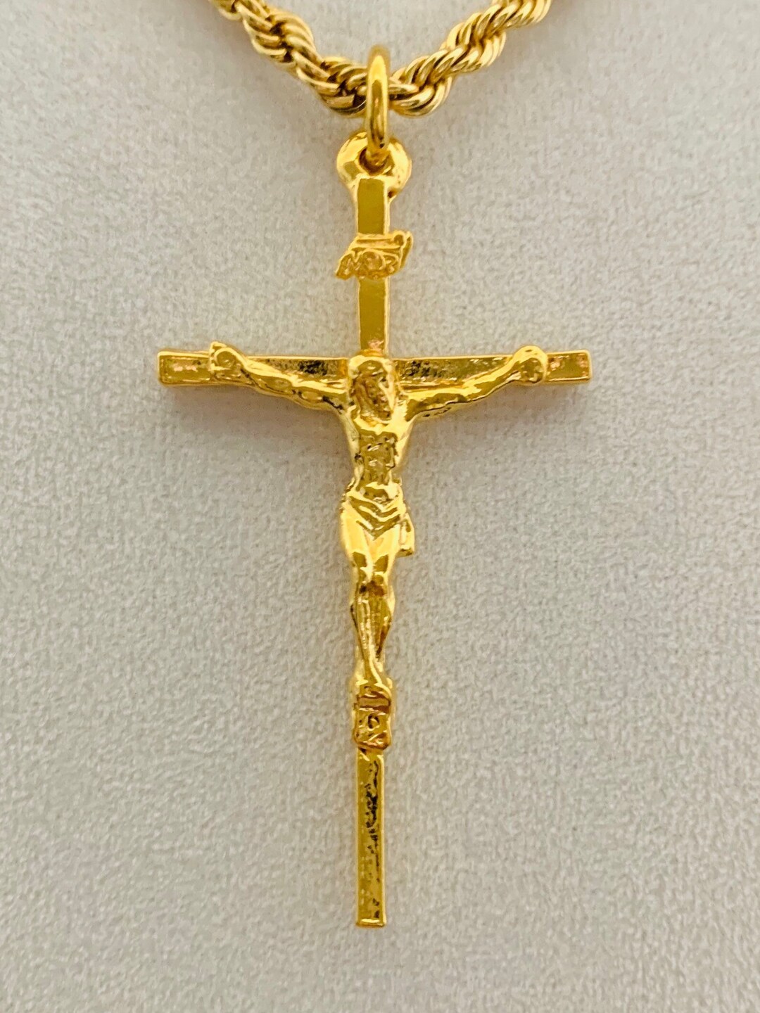 Crucifix, Cross, Jesus Christ, Extremely Detailed, Large 2 1/4” Long ...