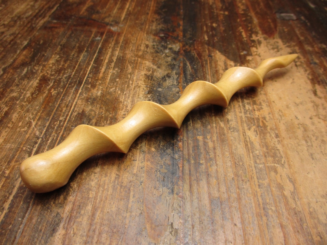 Hairpin Wood, Elder, 15.1cm, Hairstick, Spiral Wood, Fork, Wooden Pin ...