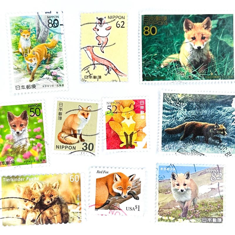 Fox Stamp - Etsy UK