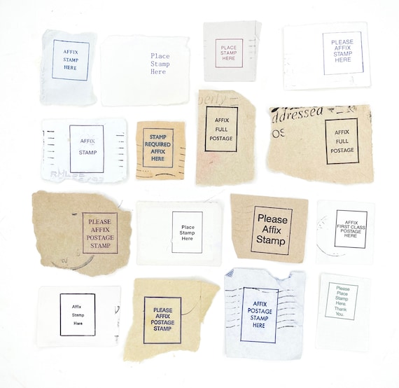 16 X Genuine Affix Stamp Pieces All Different From - Etsy UK