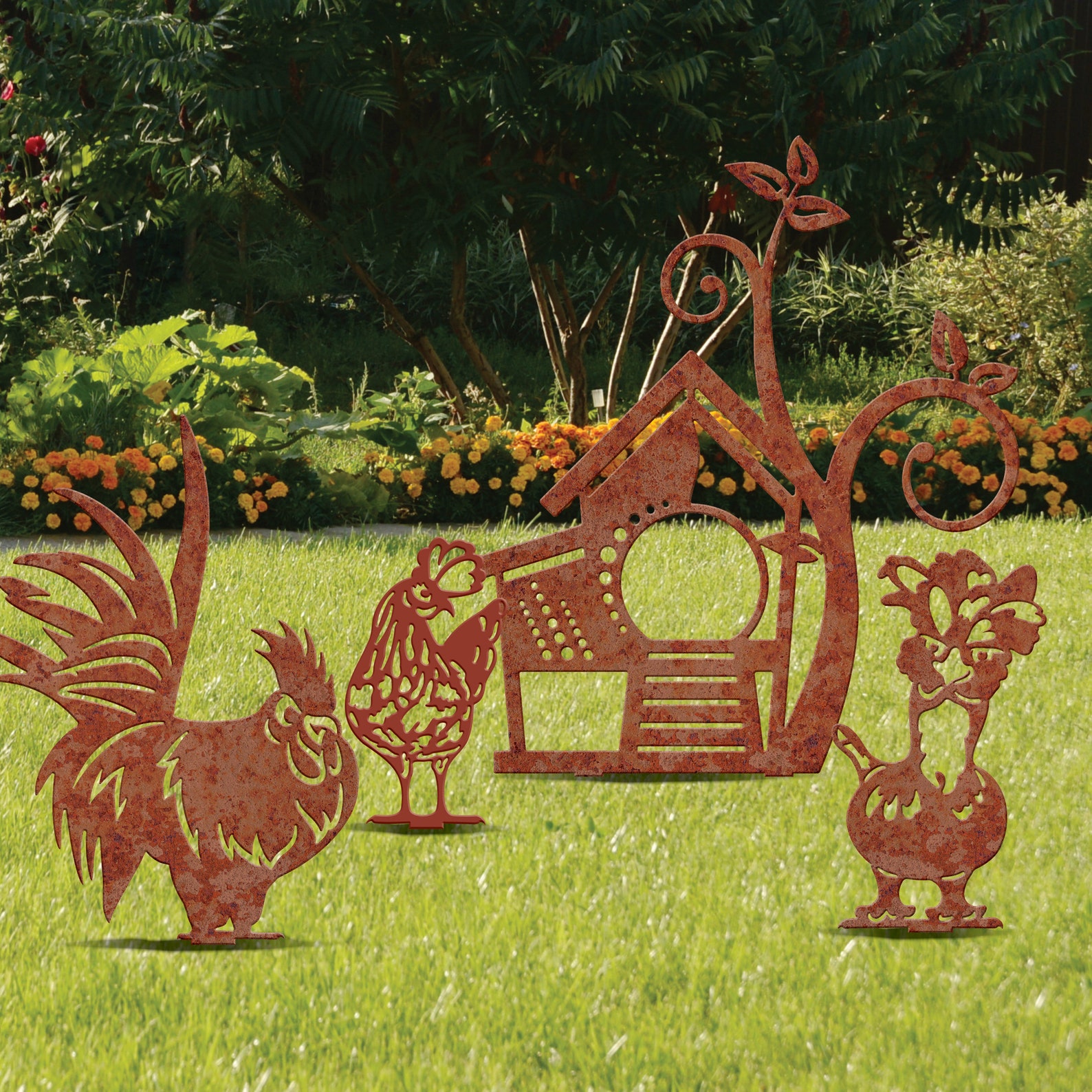Chickens CNC Cut File Bundle, Funny Hens and Rooster Laser Dwg, Barn ...