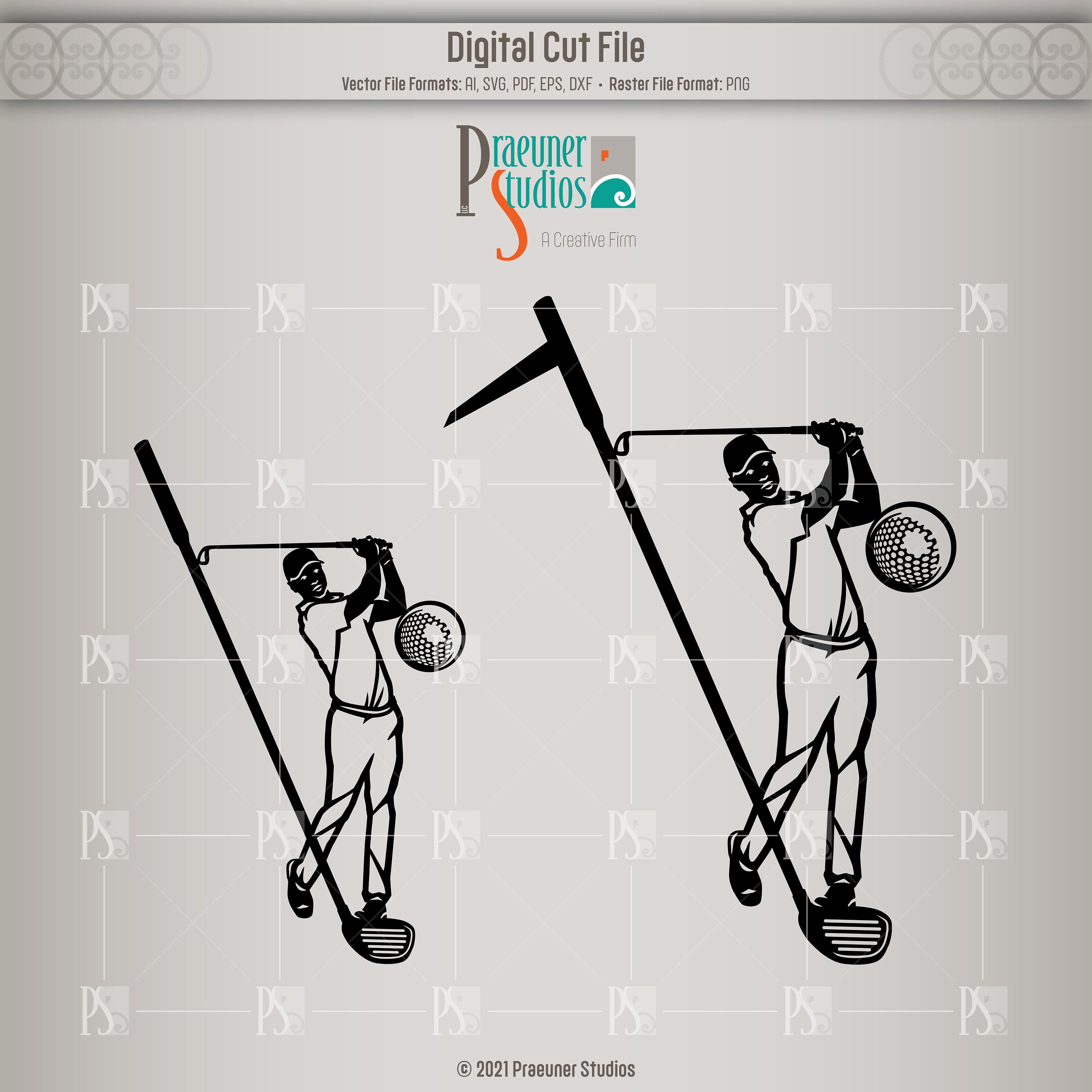 Golf SVG, Office Wall Decor, Golfer Hitting Ball CNC, Laser Cut File ...