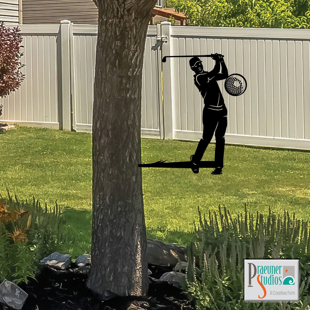 Golfer Hitting Golf Ball CNC / Laser Cut File Stab Art Pattern in ...