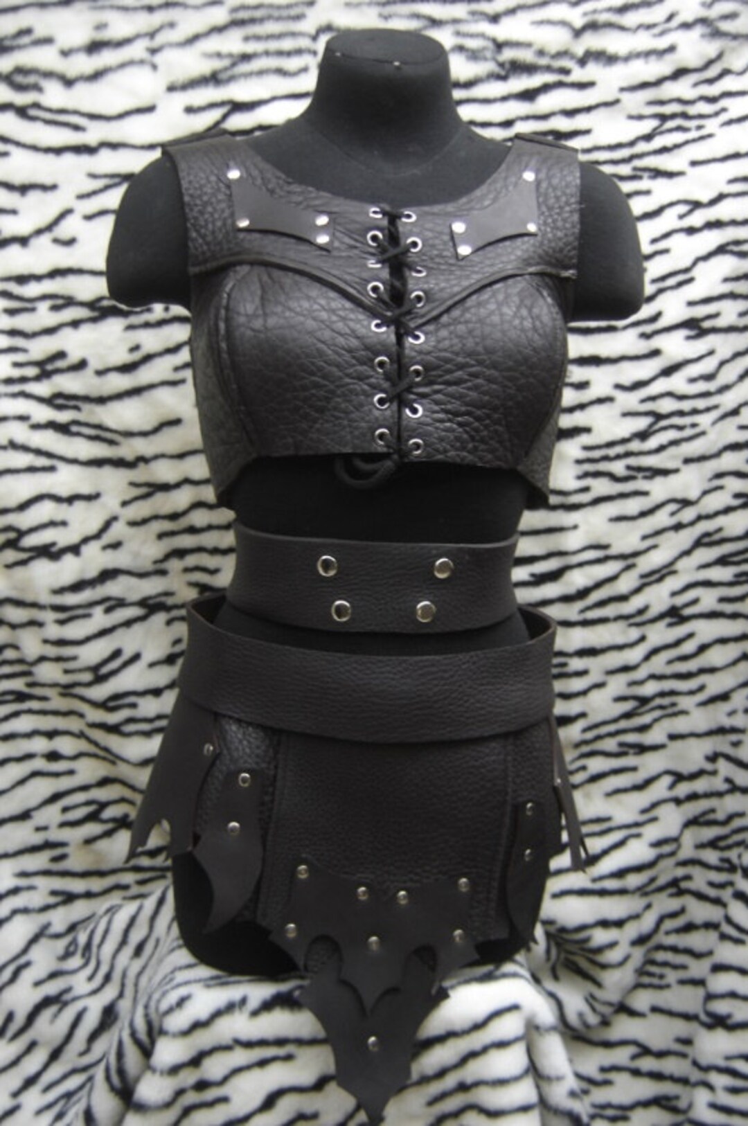 Genuine NAPA Textured Leather Woman Medieval Armour - Etsy