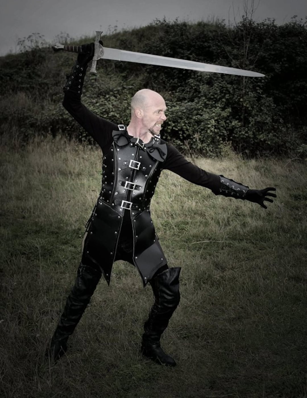 Real Leather Robin Hood Armor Medieval Theatrical Celtic LARP Viking ...