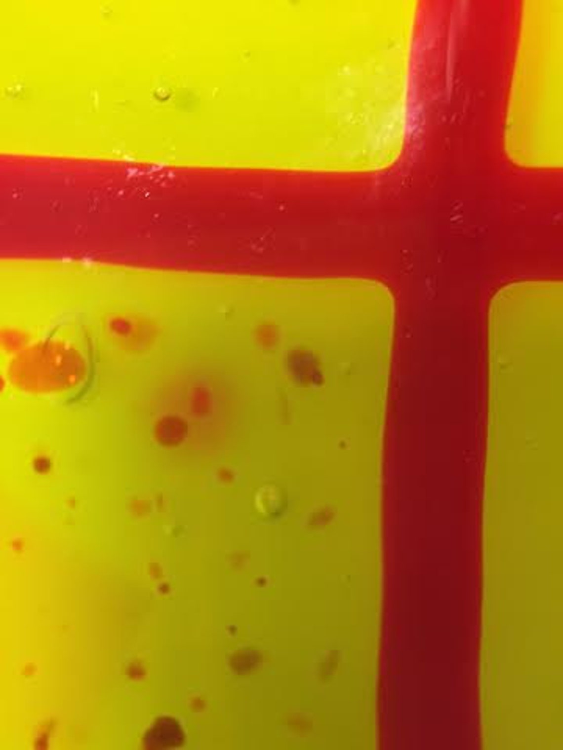 Square Fused Glass Plate. Opaque Spring Green Fused Glass W/ - Etsy