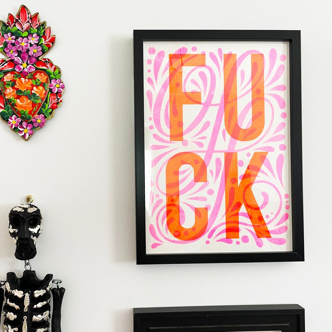 FUCK (off) A3 Risograph Print - Etsy