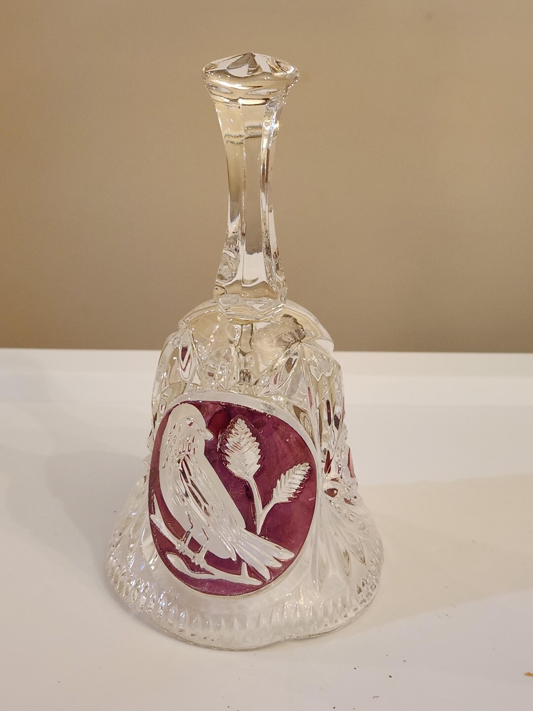 Vintage German Hofbauer Byrdes Lead Crystal Bell - Etsy