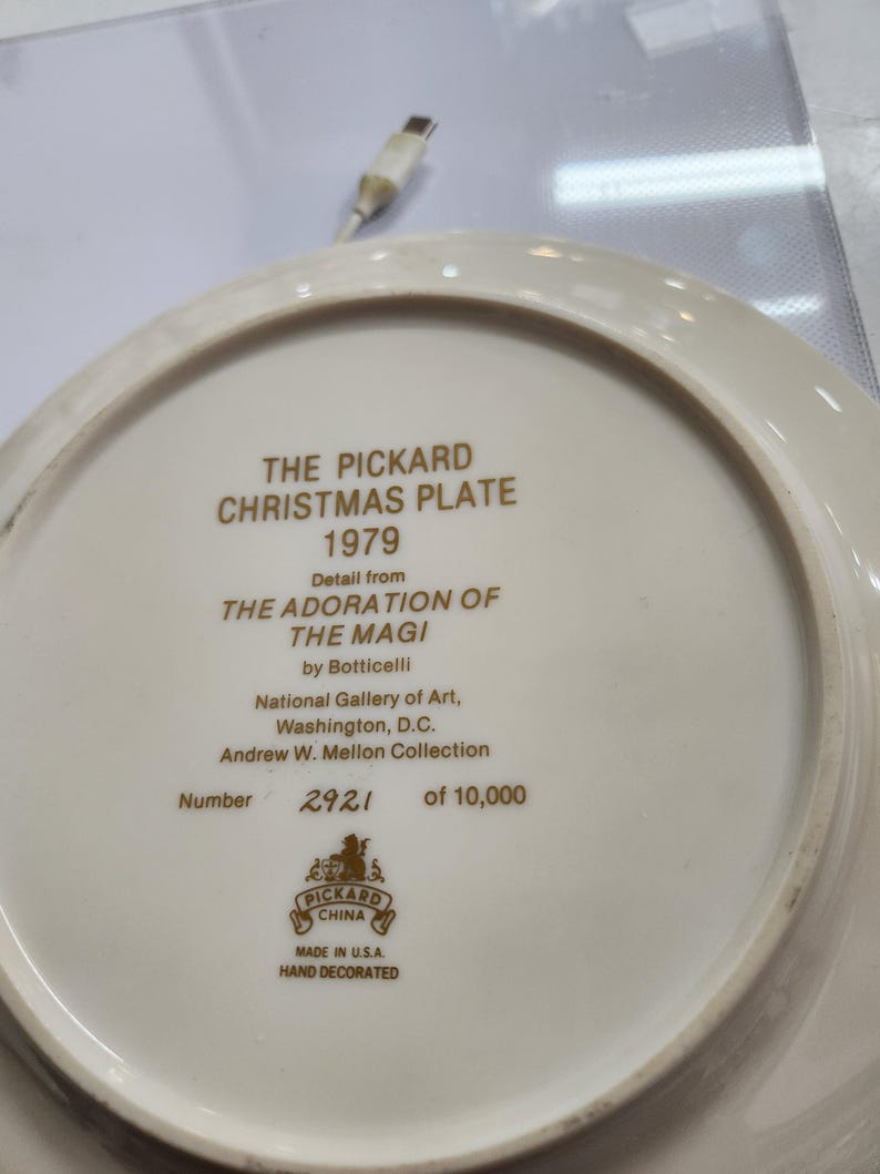 The Adoration of the Magi Plate (pickard Christmas Plate) - Etsy