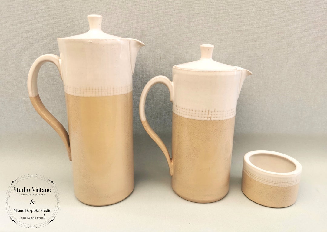 Breakfast Set, Iden Pottery, Coffee Pot, Teapot, Earthenware, Rye ...