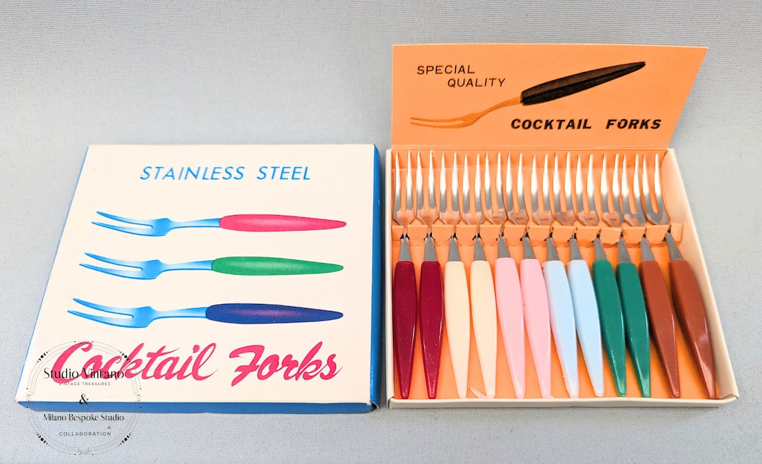 Cocktail Forks, Vintage Drinks Cabinet, Retro Kitchen, 1950s, Home Bar ...