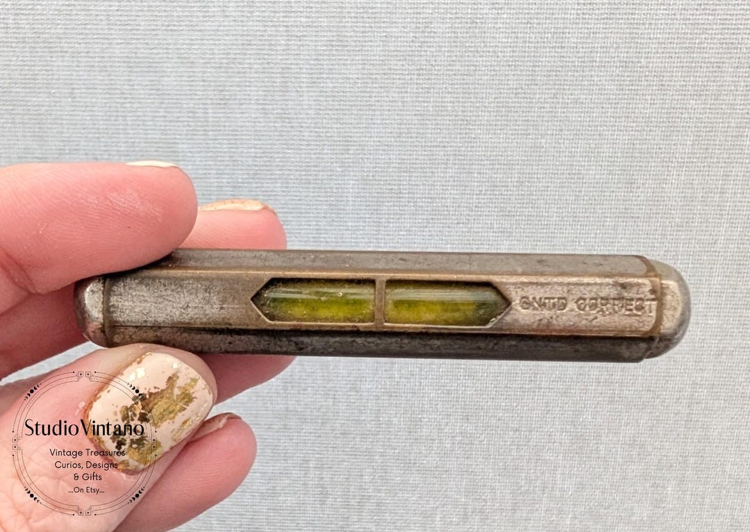Antique Brass Hexagonal Pocket Spirit Level Vest GNDT Correct - Etsy