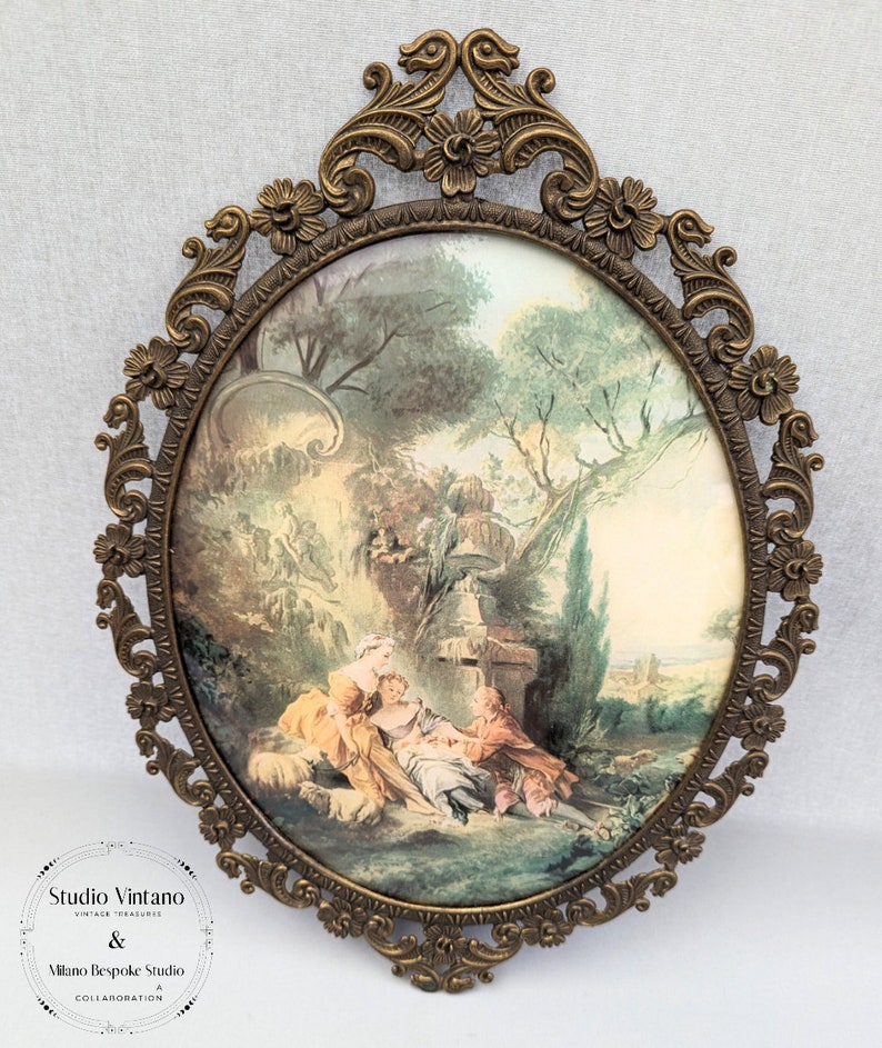 Vintage Florentine Gold Frame: Renaissance Style Art Print - Etsy