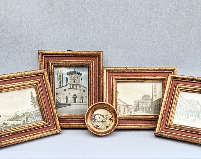 Miniature Paintings, Vintage Frames, Italian Florentine Art, Gold ...