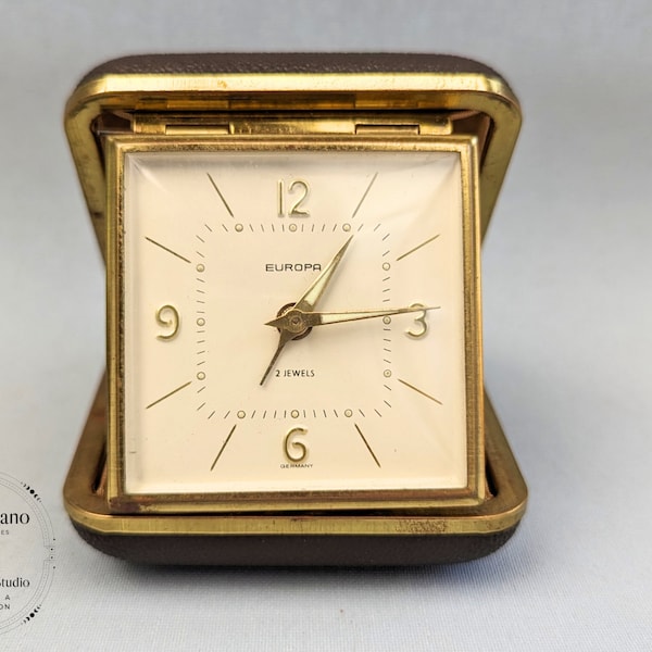 German Mechanical Travel Alarm Clock - Etsy