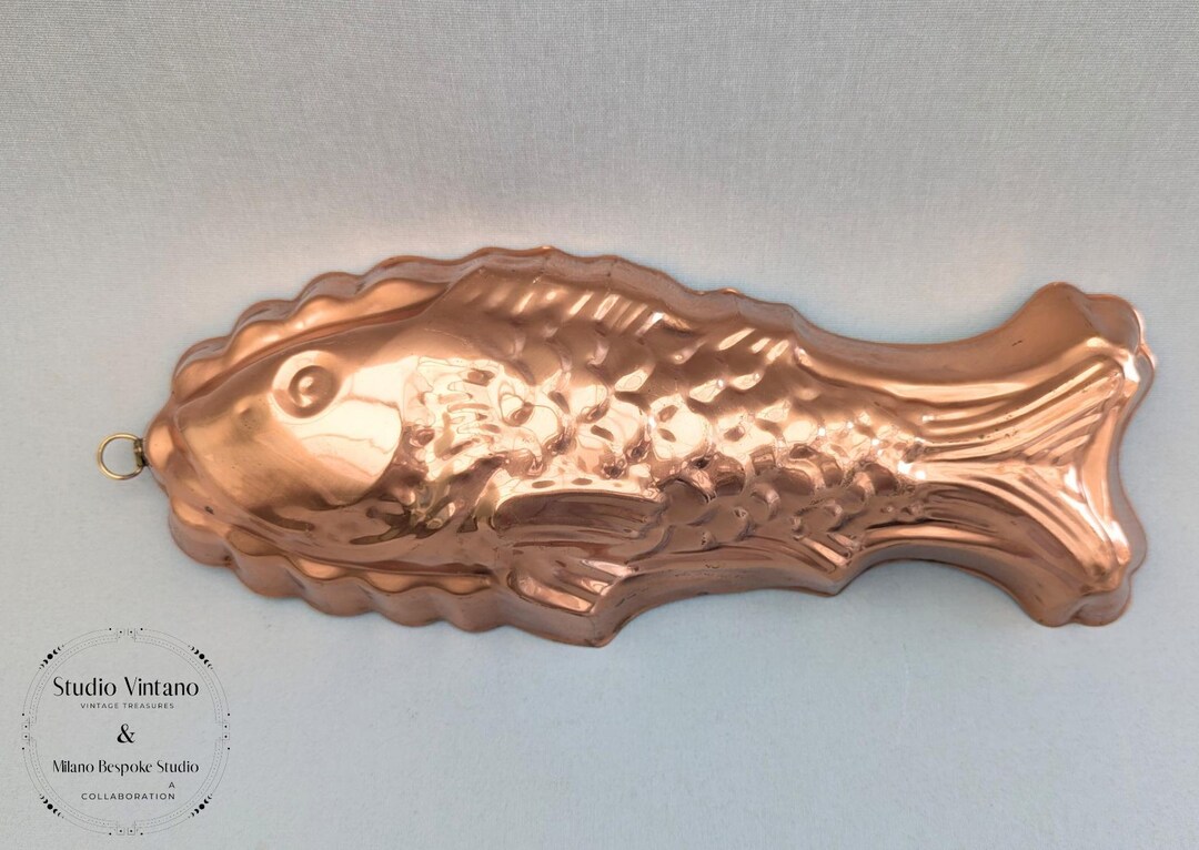 Copper Kitchen Accessories. Vintage Copper, Jelly, Jello, Copper Fish ...