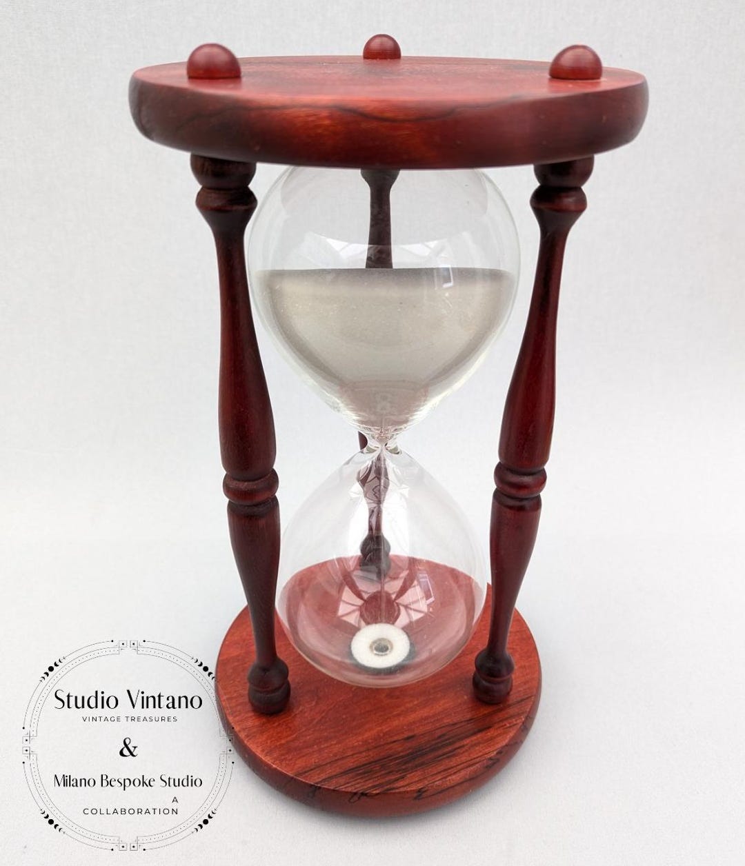 Huge Vintage Wooden Hourglass, Vintage Sand Timer, Egg Timer, Vintage ...