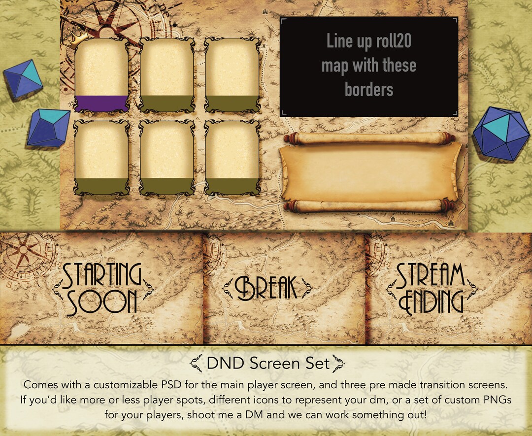 Hand-drawn Dungeon Themed TTRPG/DND Twitch Overlay - Etsy